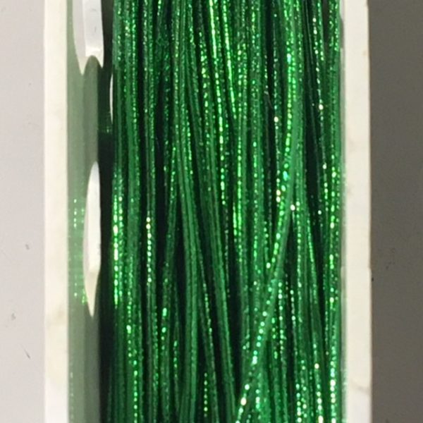 Metallic Green Elastic Cord by the Meter | Theatre Garage