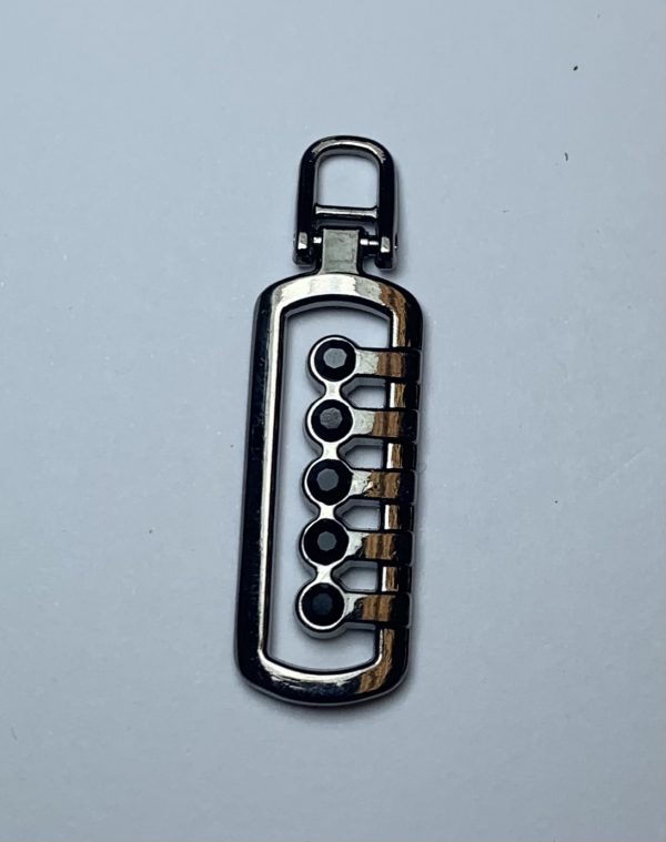 Silver Rhinestone Zipper Pull | Theatre Garage