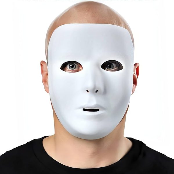 White Full Face Mask | Theatre Garage