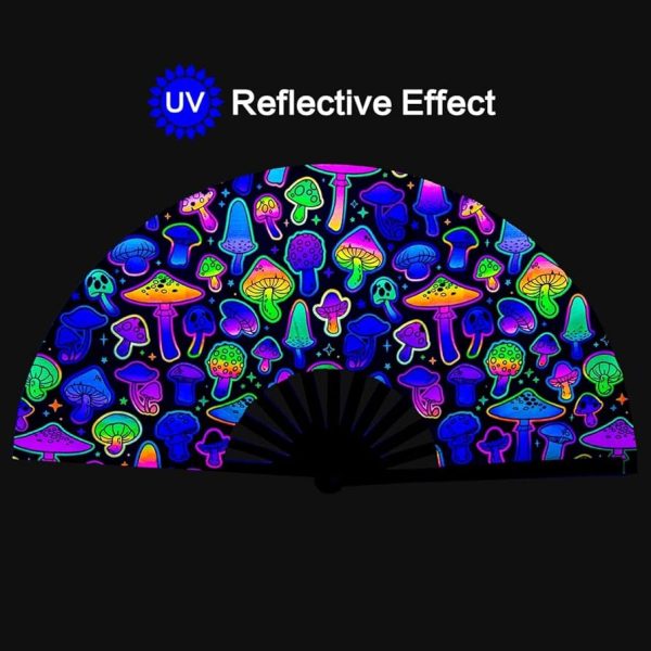 UV Psychedelic Mushroom Clacker Fan | Theatre Garage